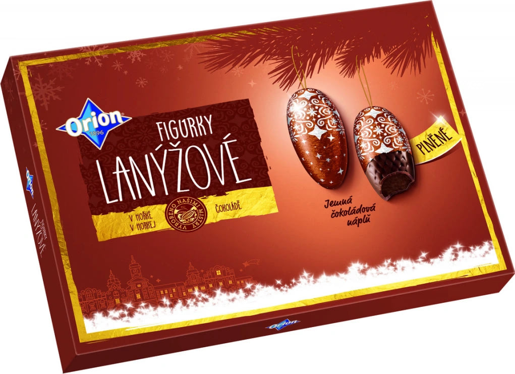 Figurky lanyzove horke/Truffle Candy with Chocolate Filling in Dark Ch ...