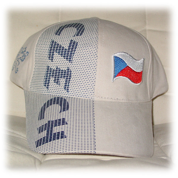 Baseball hat Czech with flag - Beige – Slovak-Czech Varieties