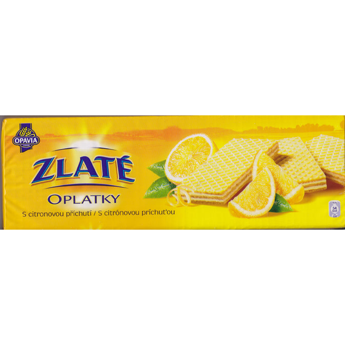 Zlate Oplatky wafers with lemon flavor – Slovak-Czech Varieties